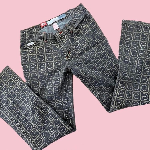 Ecco | Jeans | Y2k 200s Ecko Gold And Denim Low Rise Jeans | Poshmark